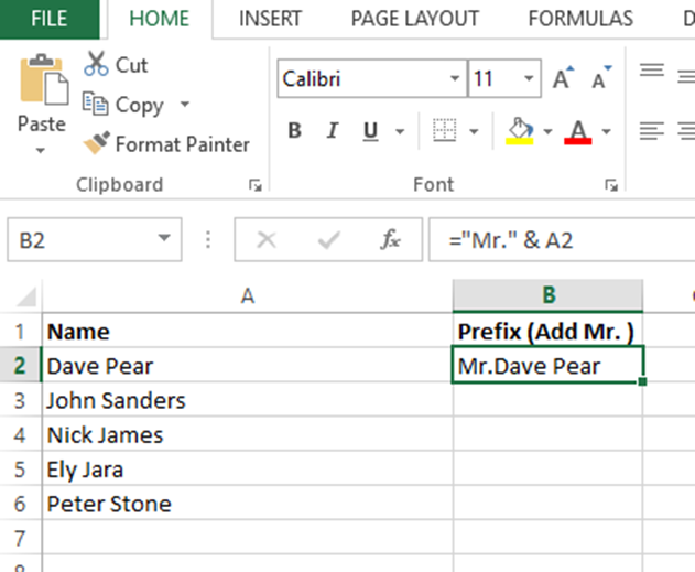 Add prefix or suffix to cells in Microsoft Excel – 4xdimension Academy