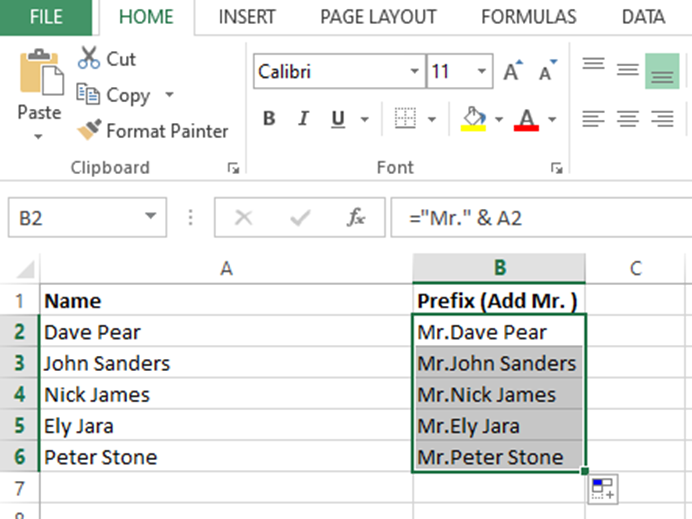 Add Prefix Or Suffix To Cells In Microsoft Excel 4xdimension Academy